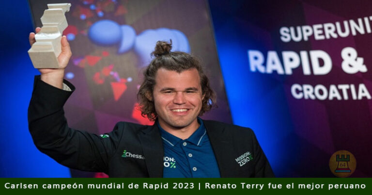 Carlsen campeón mundial de Rapid 2023 | Renato Terry fue el mejor ...
